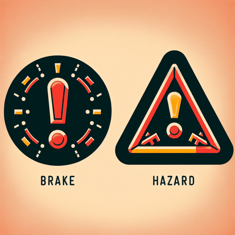 What is brake and triangle warning light - Fromages Charlevoix
