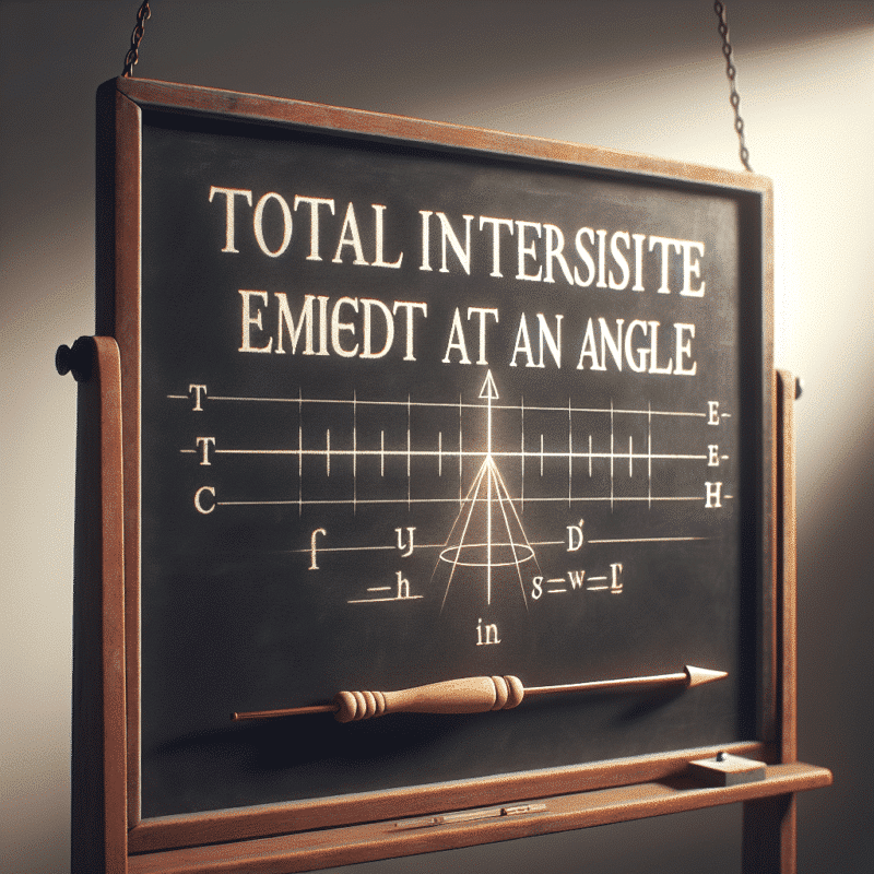What is total intensity emitted at an angle formula - Fromages Charlevoix