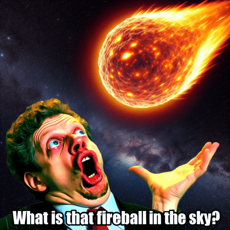 What is that fireball in the sky meme - Fromages Charlevoix