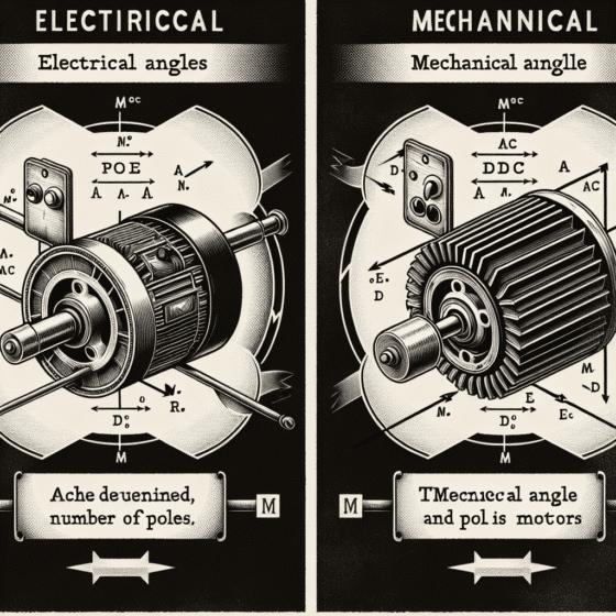 What is the difference between electrical and mechanical angle ...
