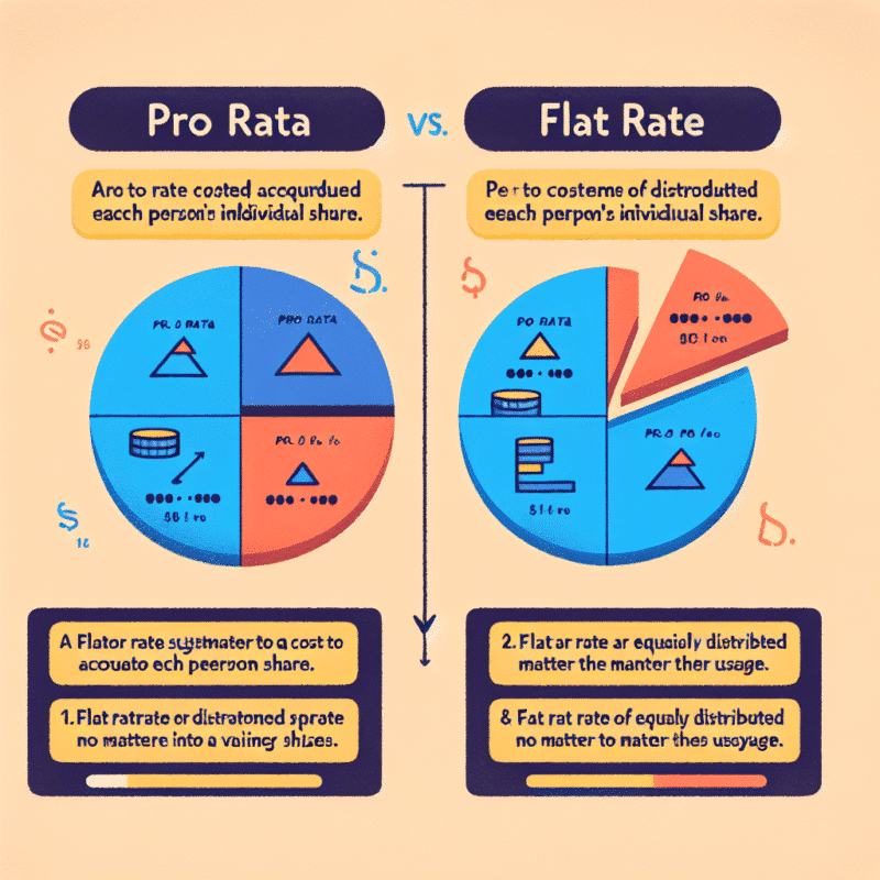 What is the difference between pro rata and flat rate - Fromages Charlevoix